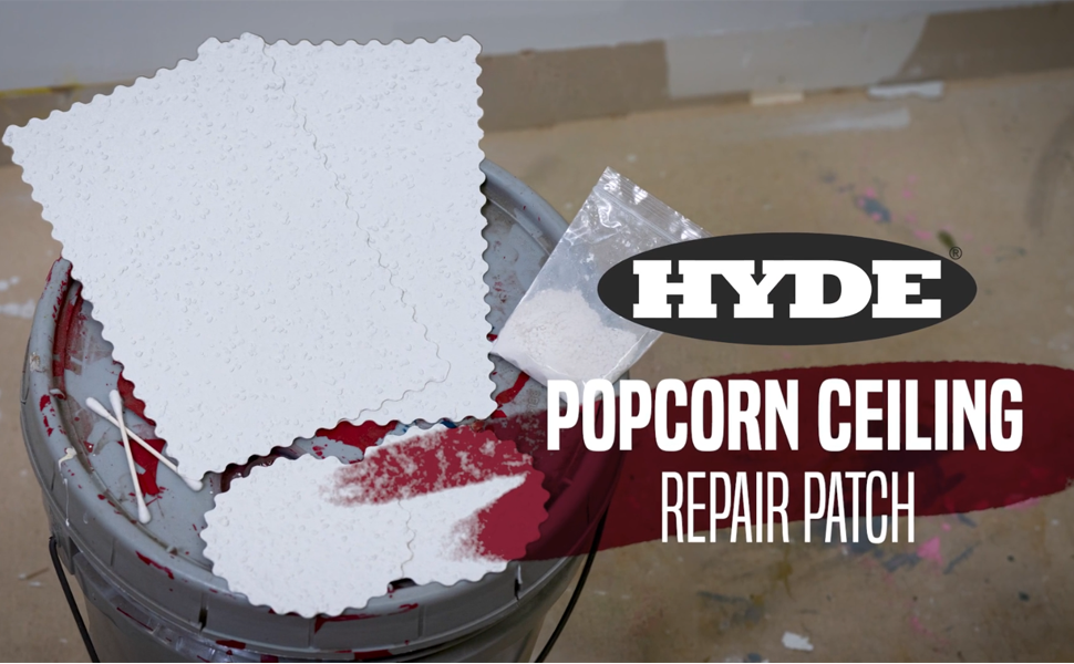 Peel and Stick Popcorn Ceiling Repair Patch — Hyde Tools