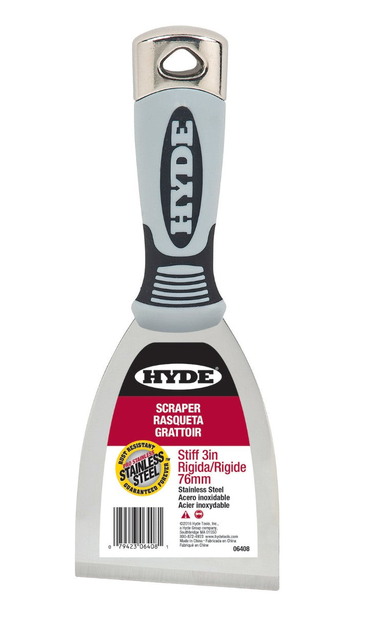 Pro Stainless™ Stiff Scrapers — Hyde Tools