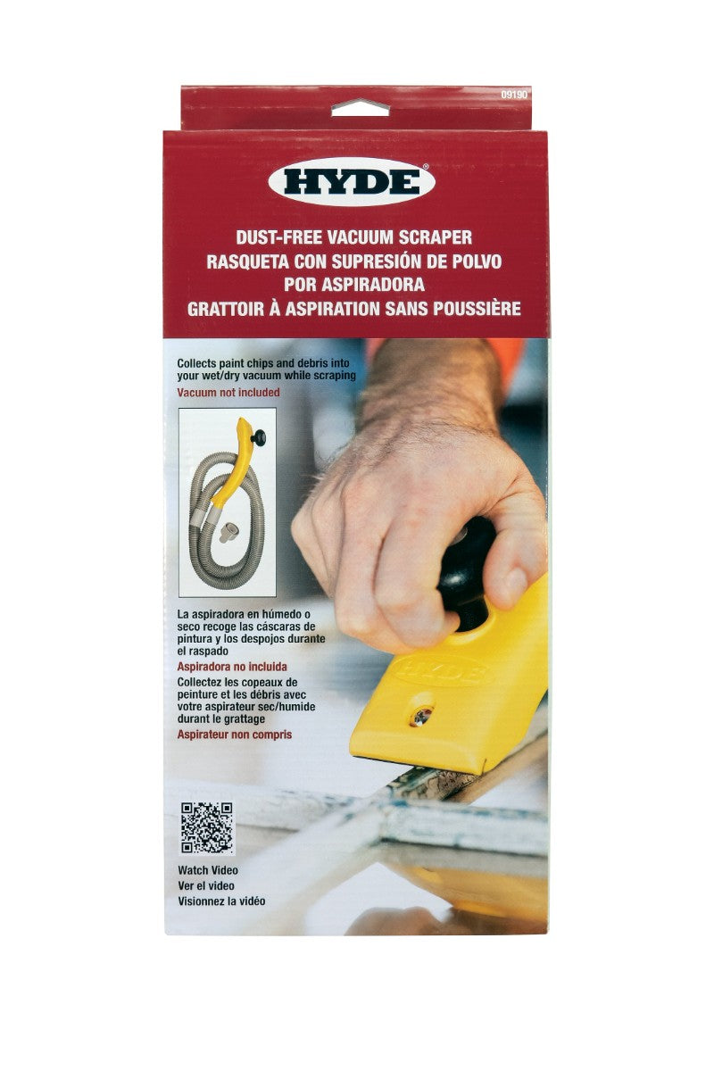 Dust-Free Vacuum Scraper — Hyde Tools