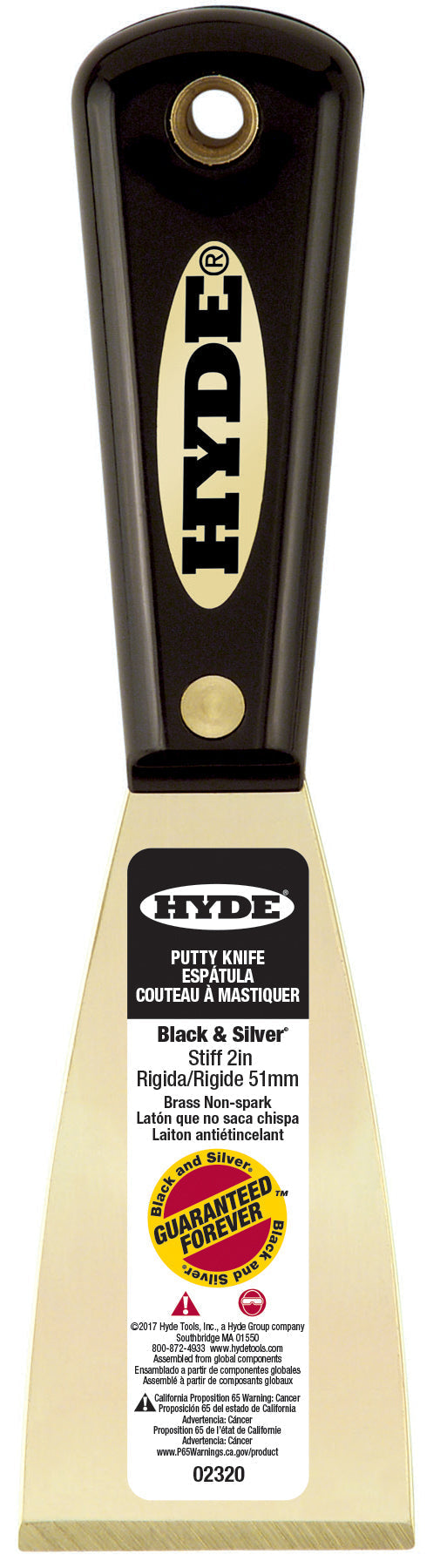 Black & Silver® Brass Scrapers — Hyde Tools
