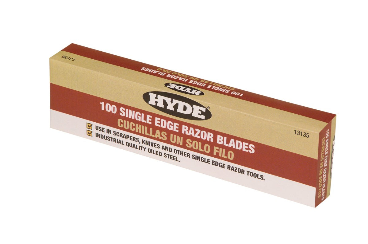 Single-edge Razor Blades (100 Pack w/ Storage Box) — Hyde Tools