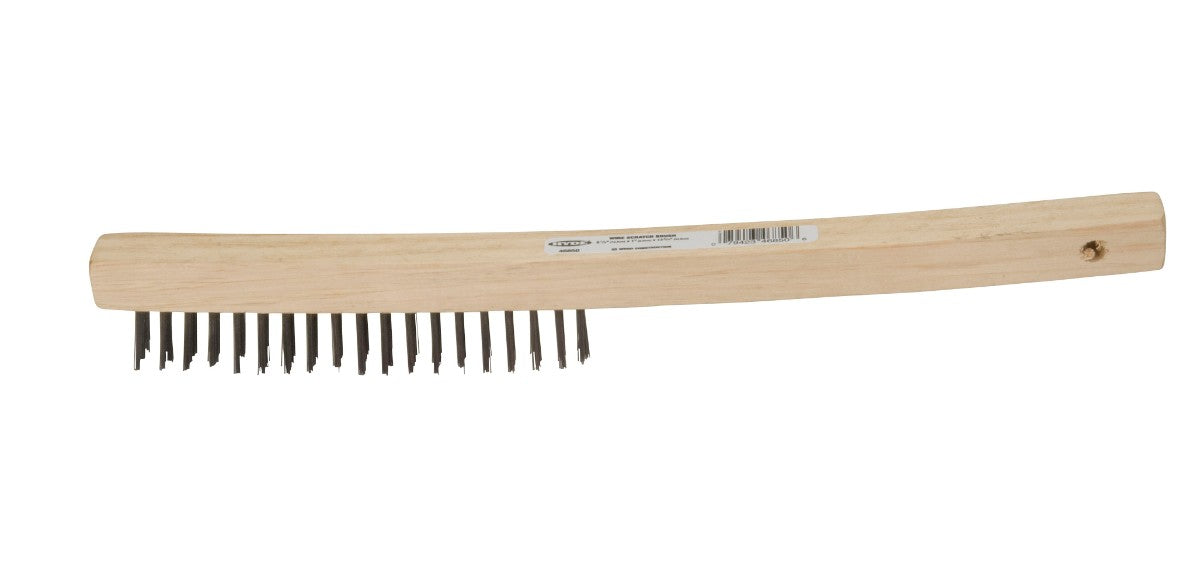 Carbon Steel Wood-Handled Wire Brush — Hyde Tools